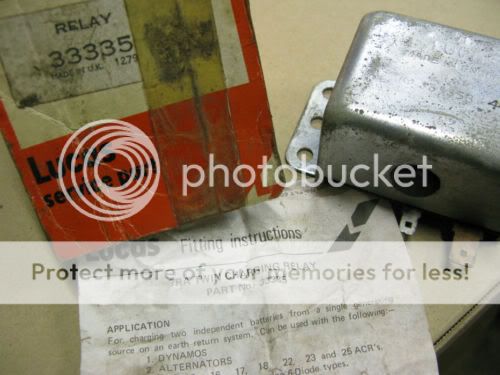 Lucas 7ra twin (split ) charging relay diagrams and fitting ...